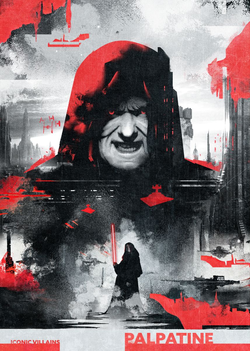 'Palpatine' Poster, picture, metal print, paint by Star Wars | Displate