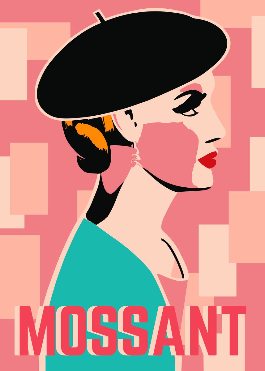 'Fashion Advertising Poster' Poster, picture, metal print, paint by BluePinkPanther | Displate