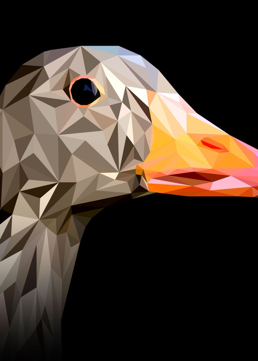 'Goose' Poster, picture, metal print, paint by dung nguyen | Displate