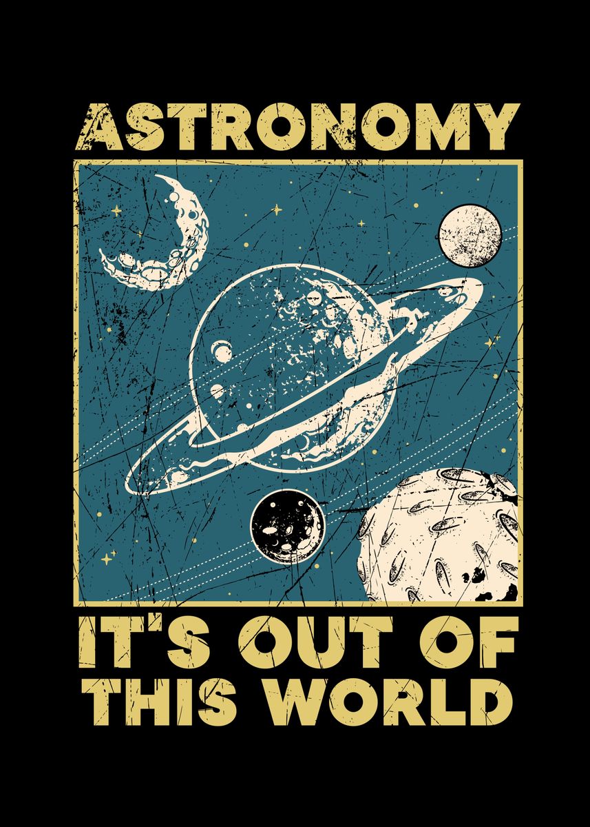 'Astronomy' Poster, picture, metal print, paint by NAO | Displate