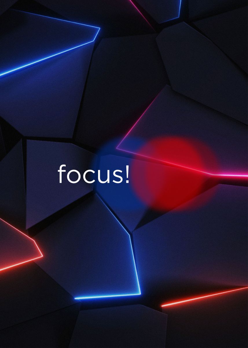 'focus' Poster by Trending Displate Posters | Displate