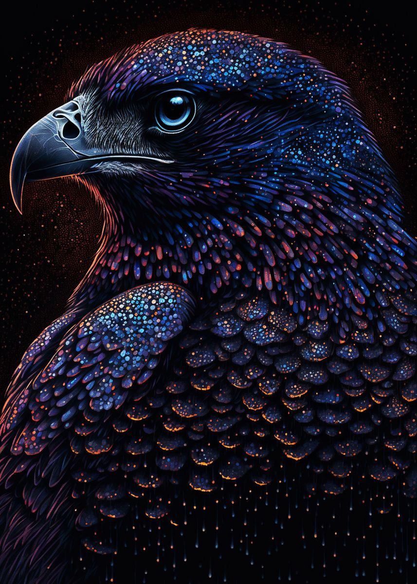 'Splash Paint Eagle' Poster, picture, metal print, paint by Coffee ...