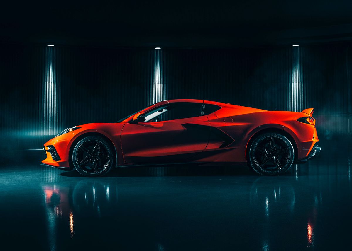 'Chevrolet Corvette C8' Poster by Monster Car | Displate