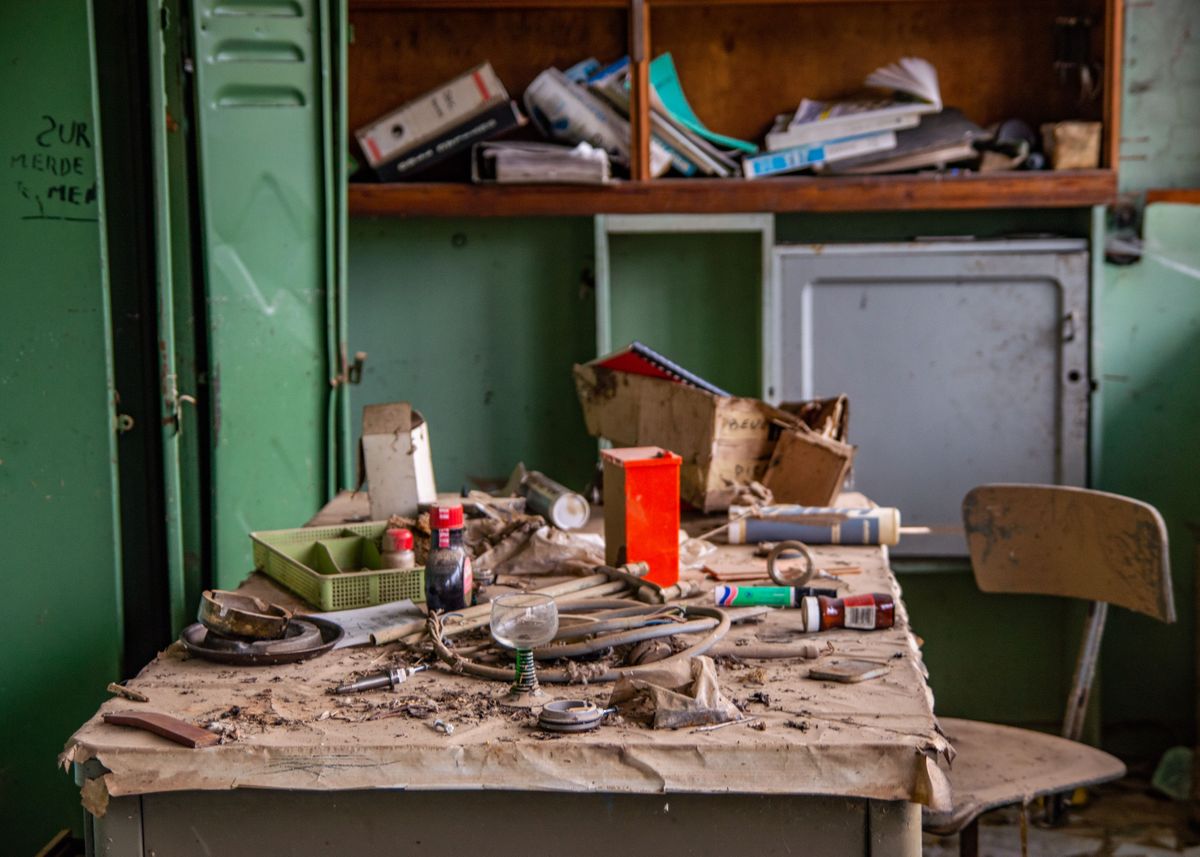 'Office decay' Poster by Nicolas Pardoel | Displate