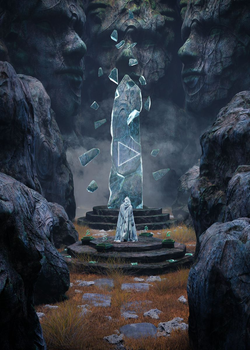 'Ancient Artifact' Poster, picture, metal print, paint by Icosphere ...