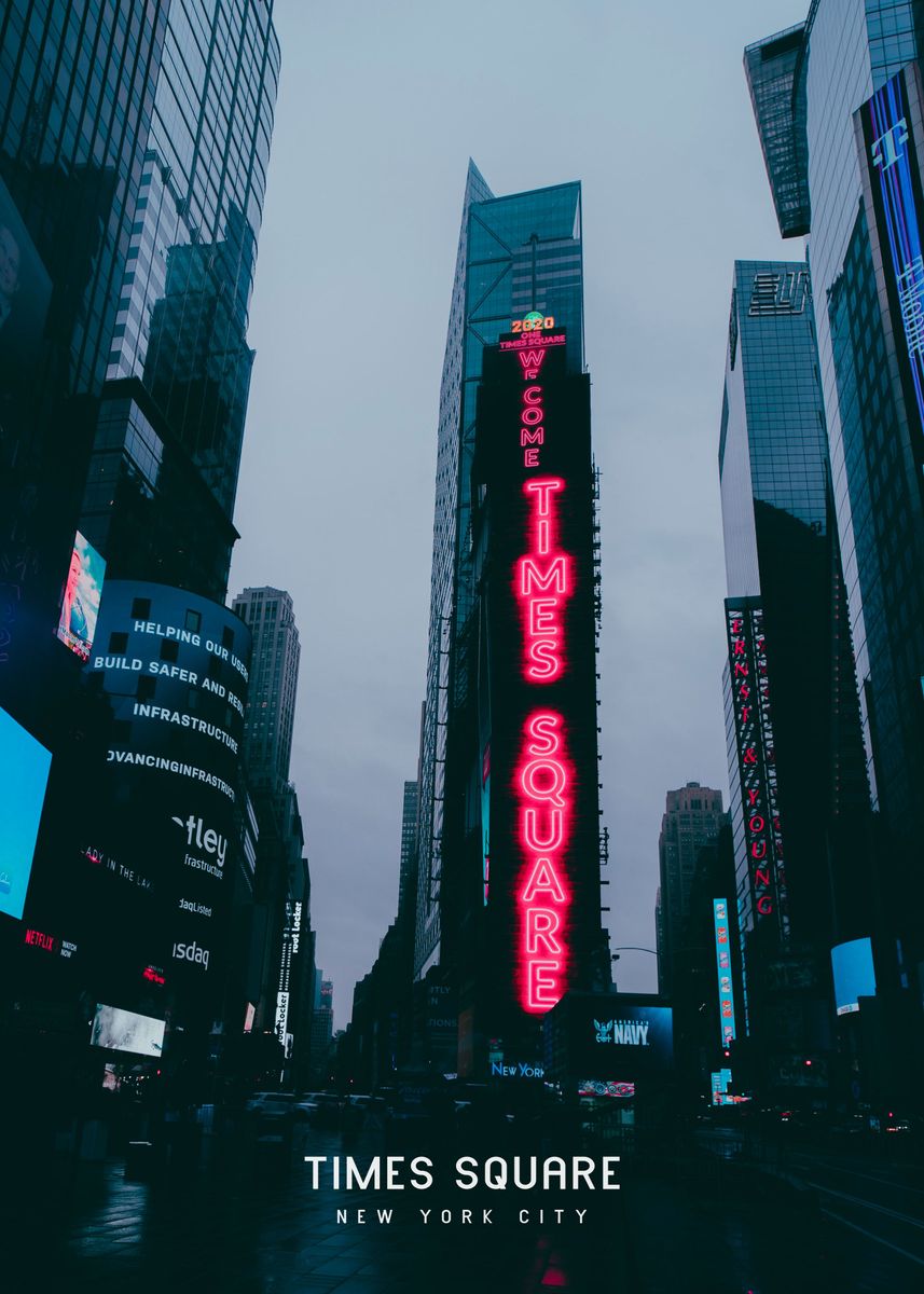 'Times Square ' Poster by Famous City | Displate
