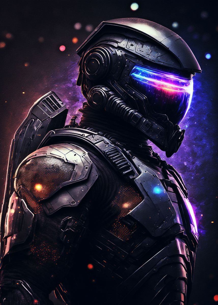 'Black Armor' Poster, picture, metal print, paint by Muh Asdar | Displate