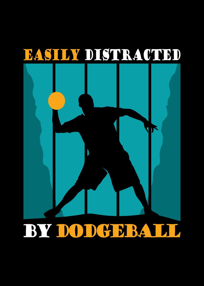 'Dodgeball' Poster by Sebastian Wünsche | Displate