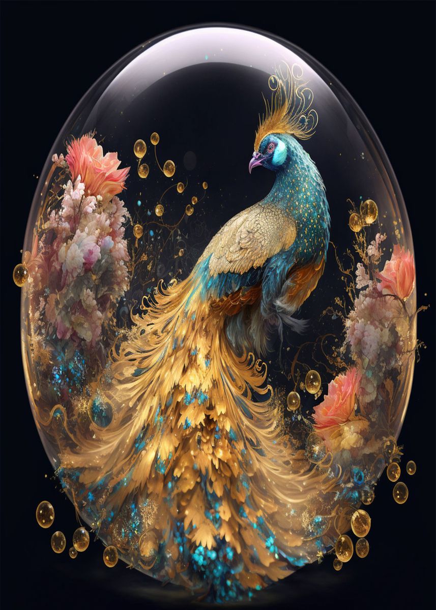 'Curvy Glass Beautiful ART' Poster, picture, metal print, paint by ...