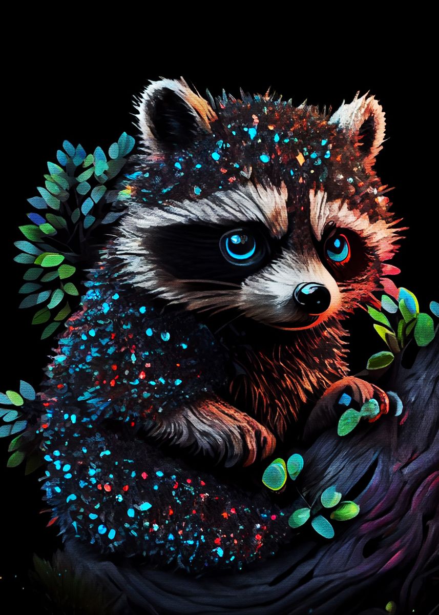 'Splash Paint Squirrel' Poster by Coffee Design | Displate