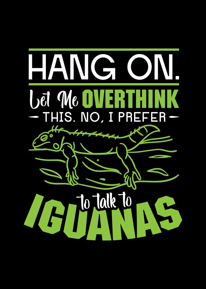 'Iguana' Poster, picture, metal print, paint by Sebastian Wünsche ...
