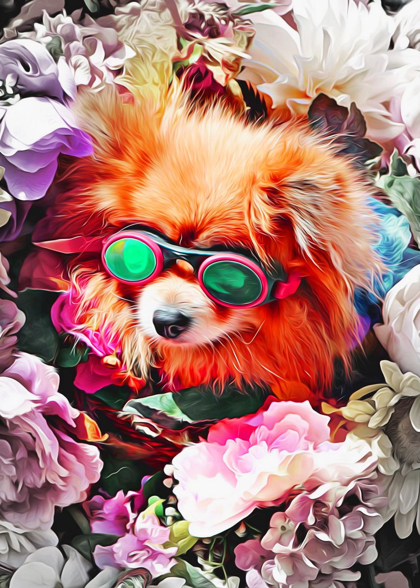 'Puppy' Poster, picture, metal print, paint by Armstrong | Displate