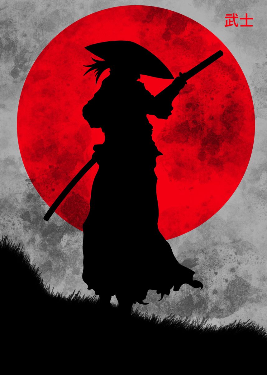 'Warrior samurai' Poster, picture, metal print, paint by Aiden Tells ...