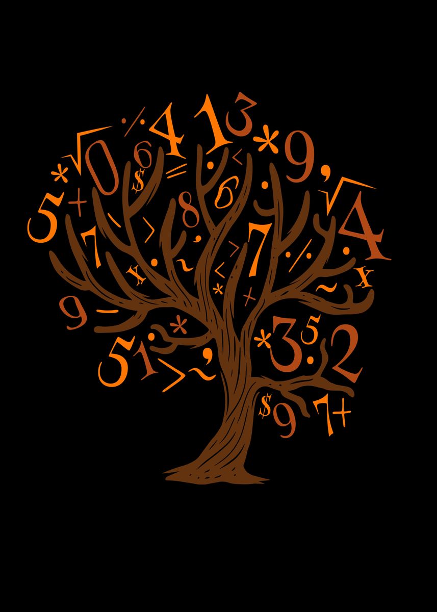 'Math Tree Math Tree' Poster, picture, metal print, paint by Mooon ...