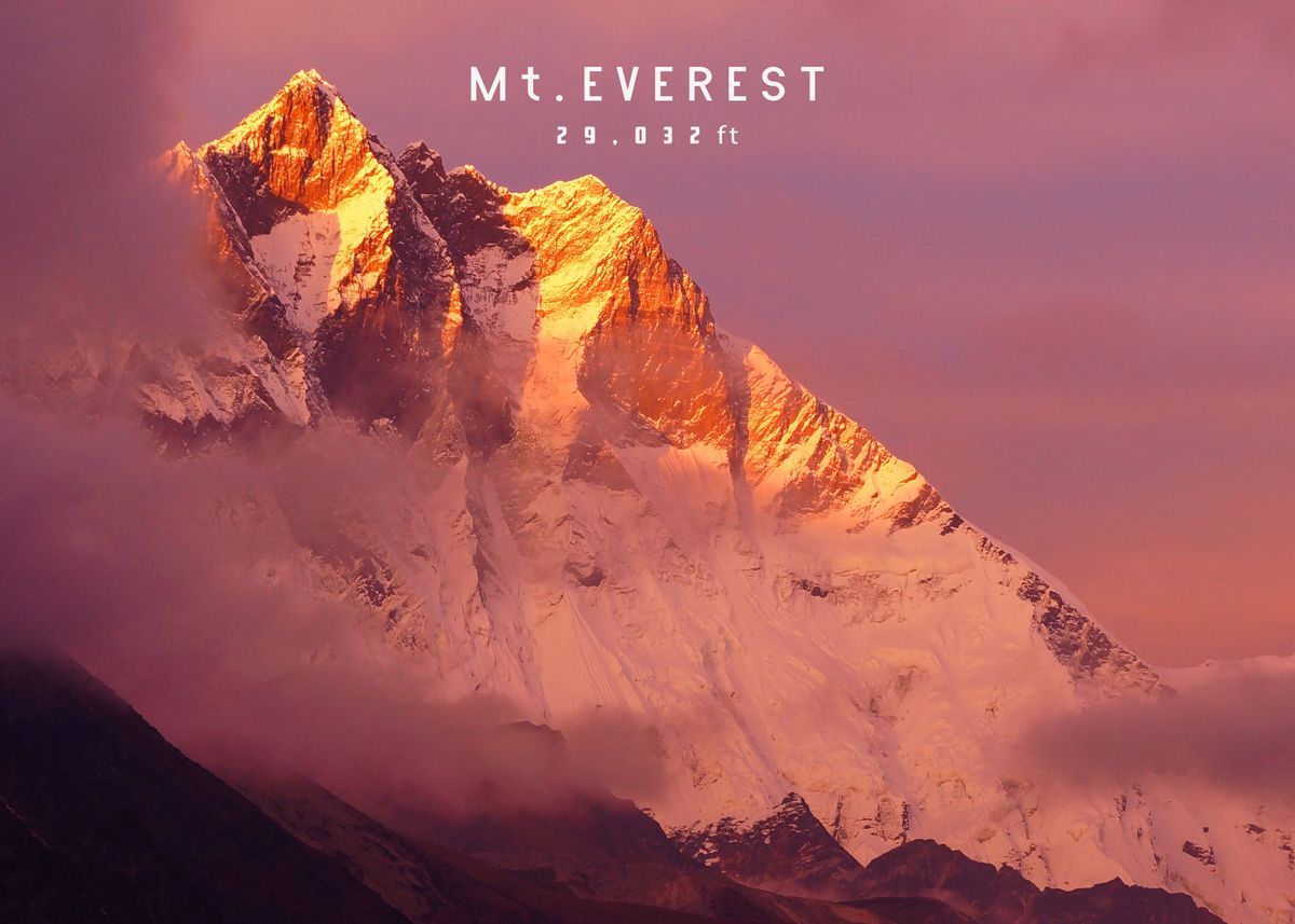 'Mount Everest ' Poster by Explore Universe | Displate