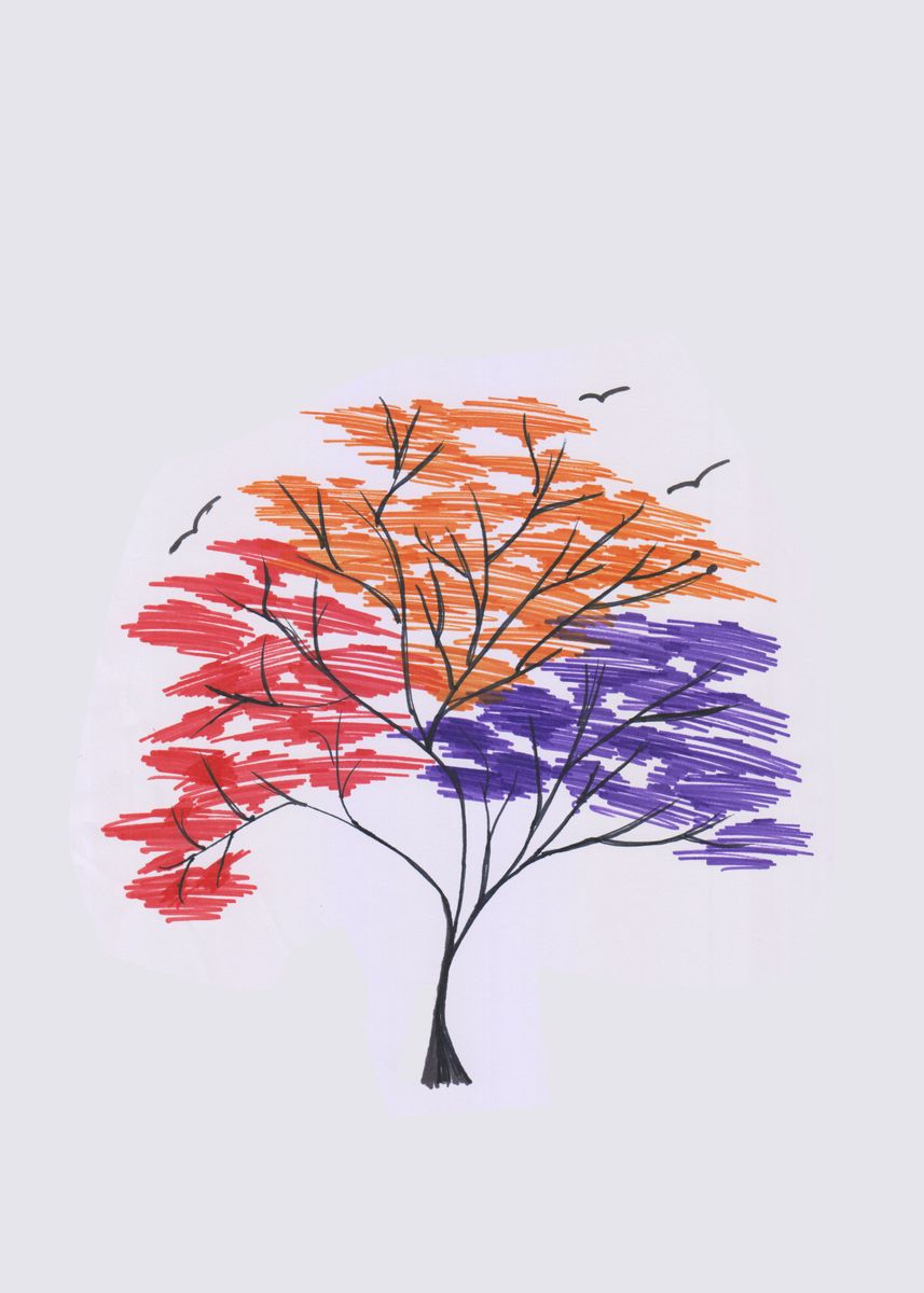 'tree' Poster, picture, metal print, paint by LAST LIGHT | Displate