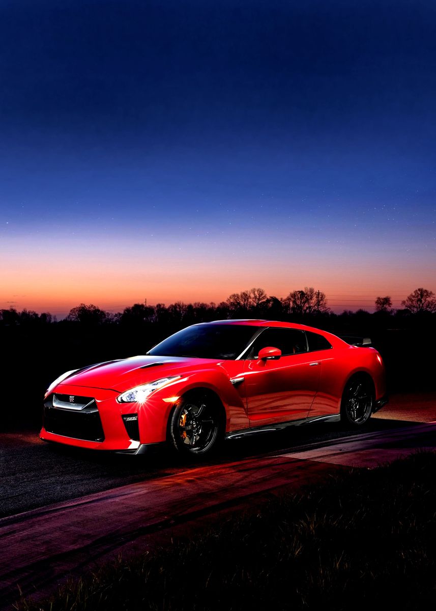 'Nissan GTR ' Poster, picture, metal print, paint by Magadire | Displate