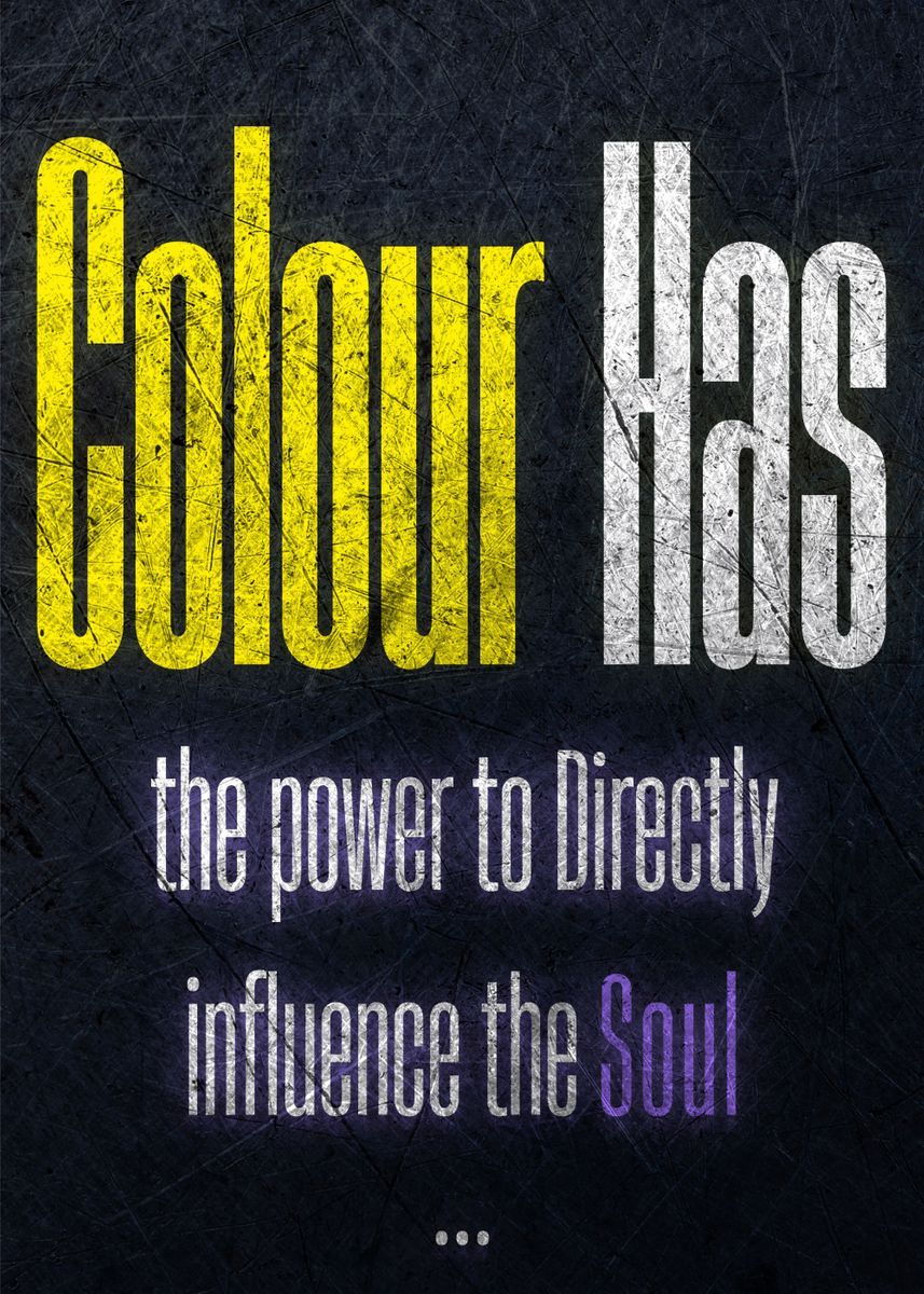 'Colour Quotes' Poster, picture, metal print, paint by Ying Jackal ...