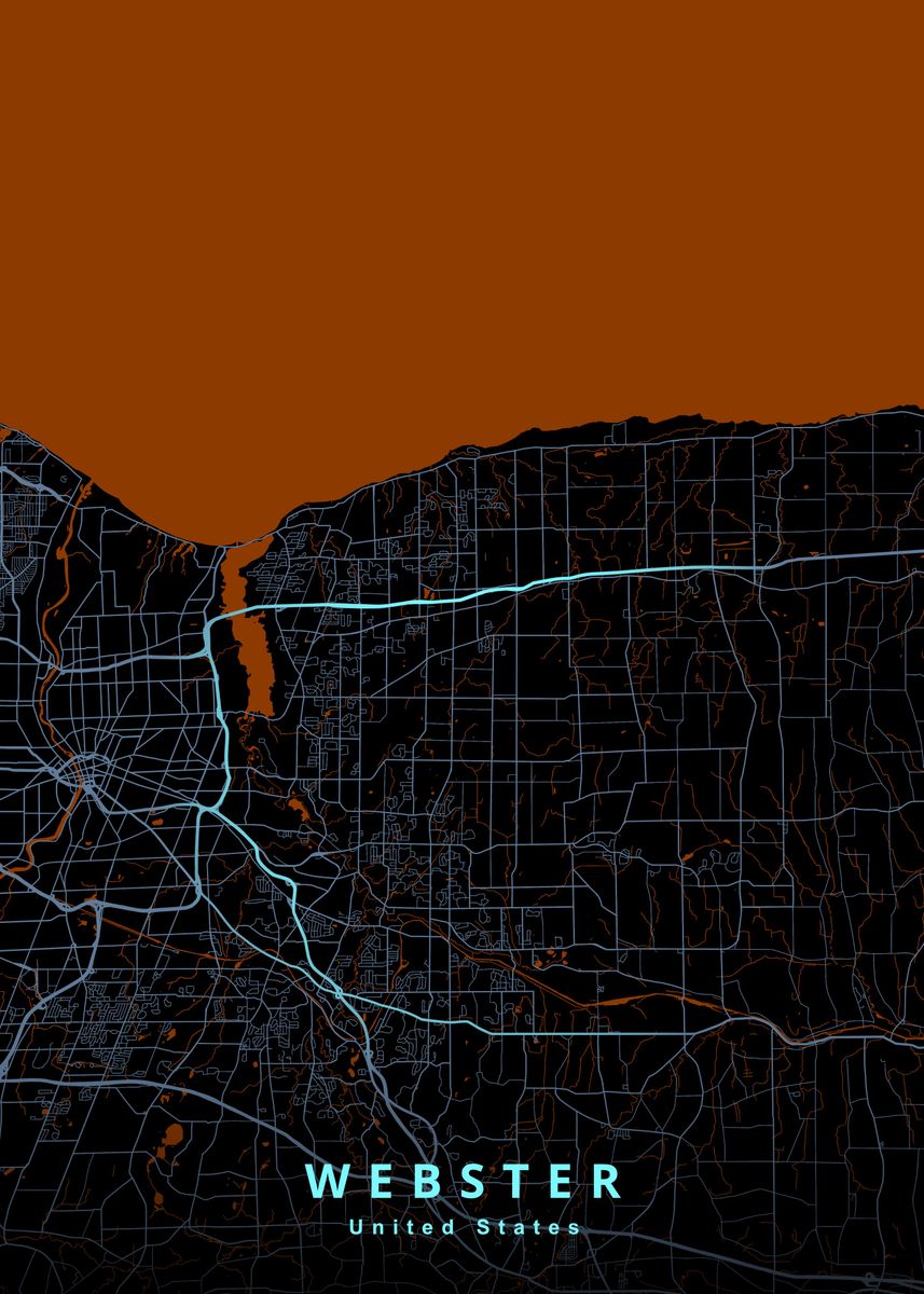 'Webster' Poster, picture, metal print, paint by Deeo | Displate