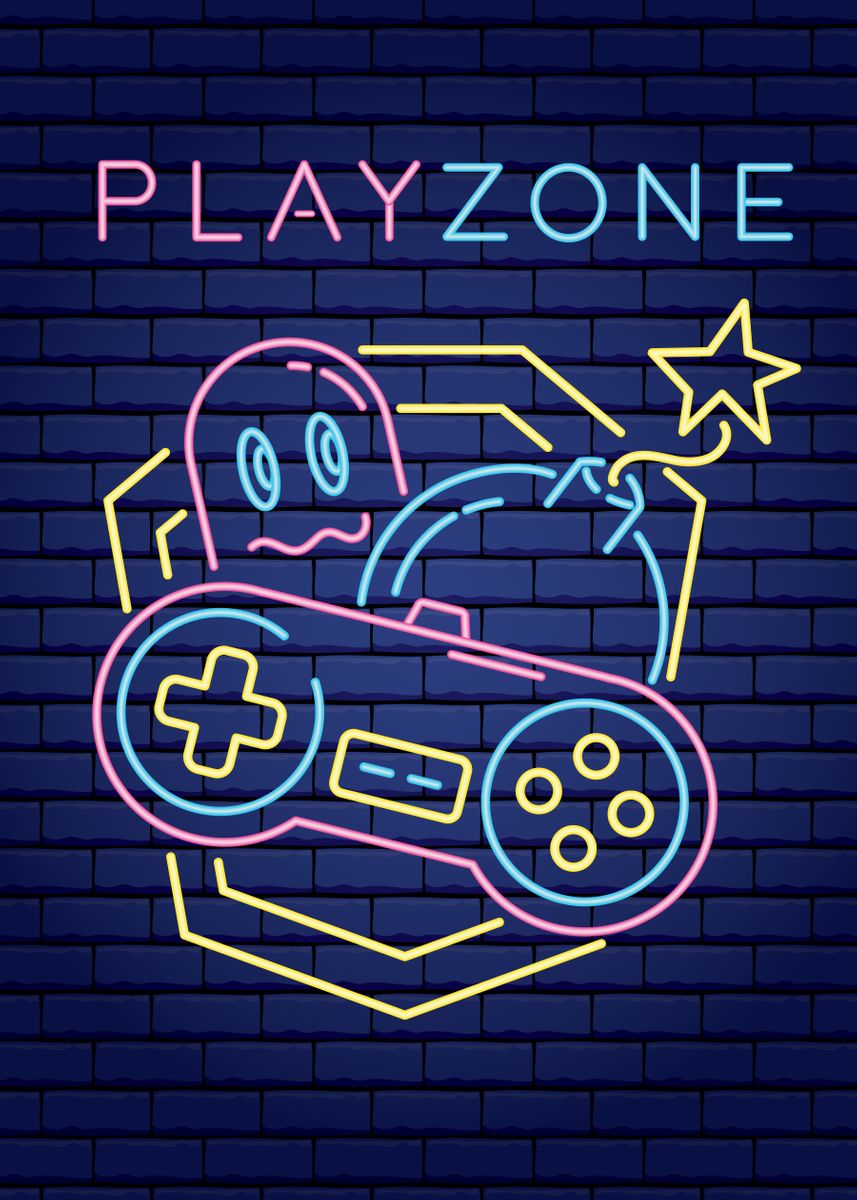 'Video game' Poster, picture, metal print, paint by Caravan Studio ...