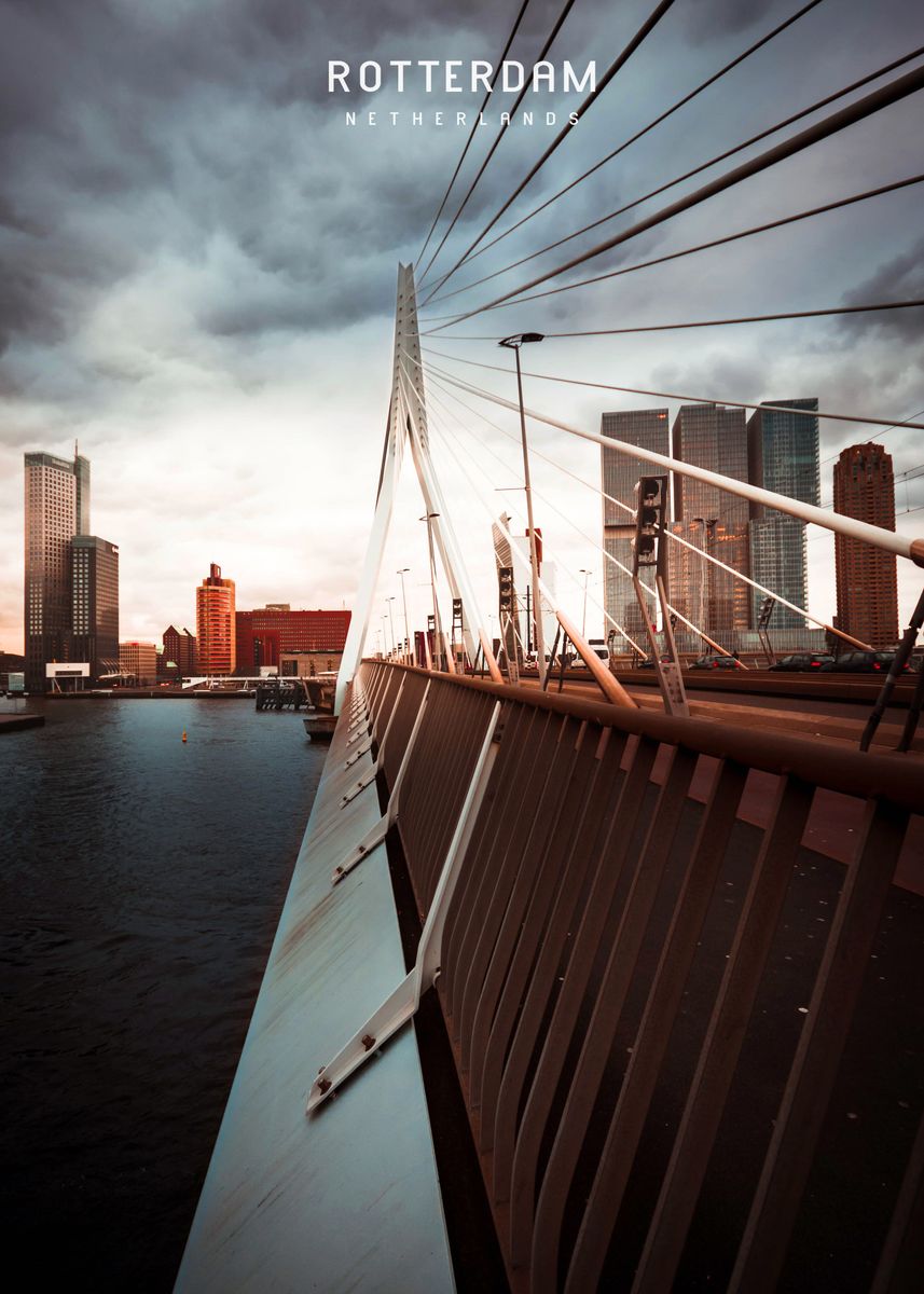 'Rotterdam ' Poster, picture, metal print, paint by Big City | Displate