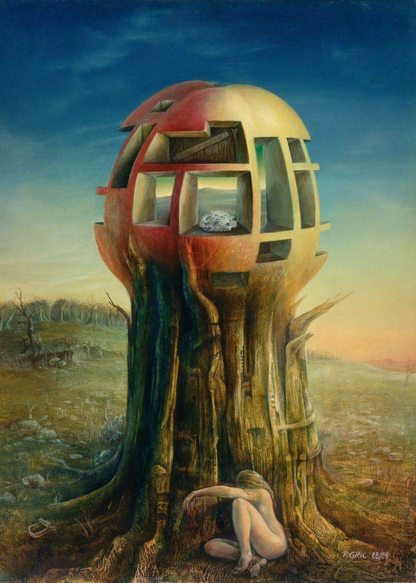 'Apple Tree' Poster, picture, metal print, paint by Peter Gric | Displate