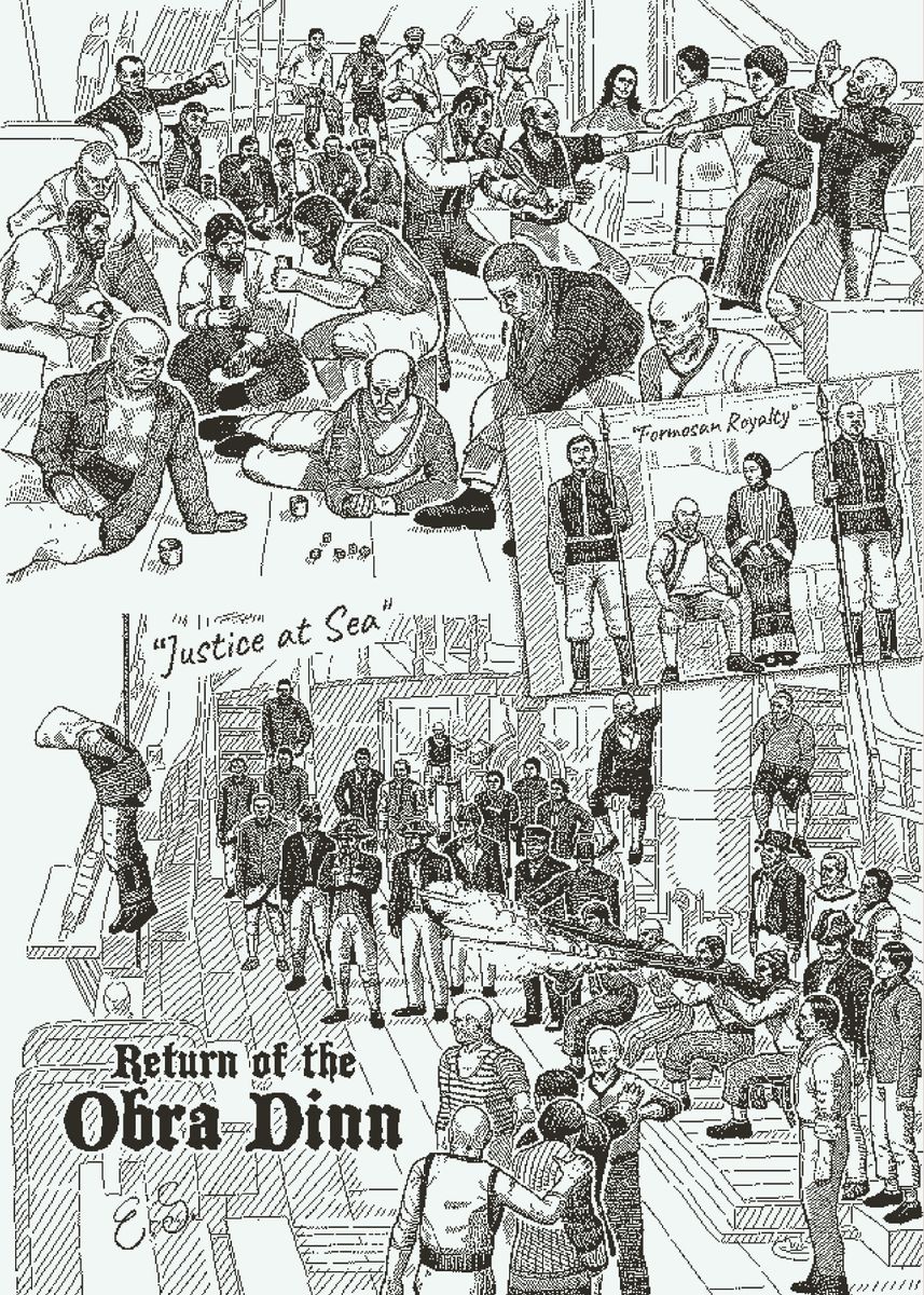 'Return of the Obra Dinn' Poster, picture, metal print, paint by ...