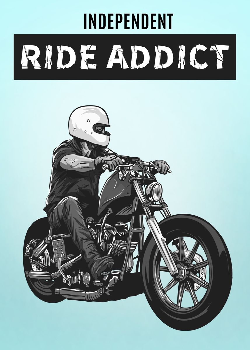 'Rider Posters Retro' Poster by Magadire | Displate