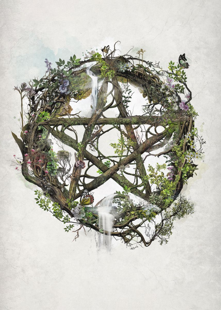 'Naturally Wiccan ' Poster by Barrett Biggers | Displate