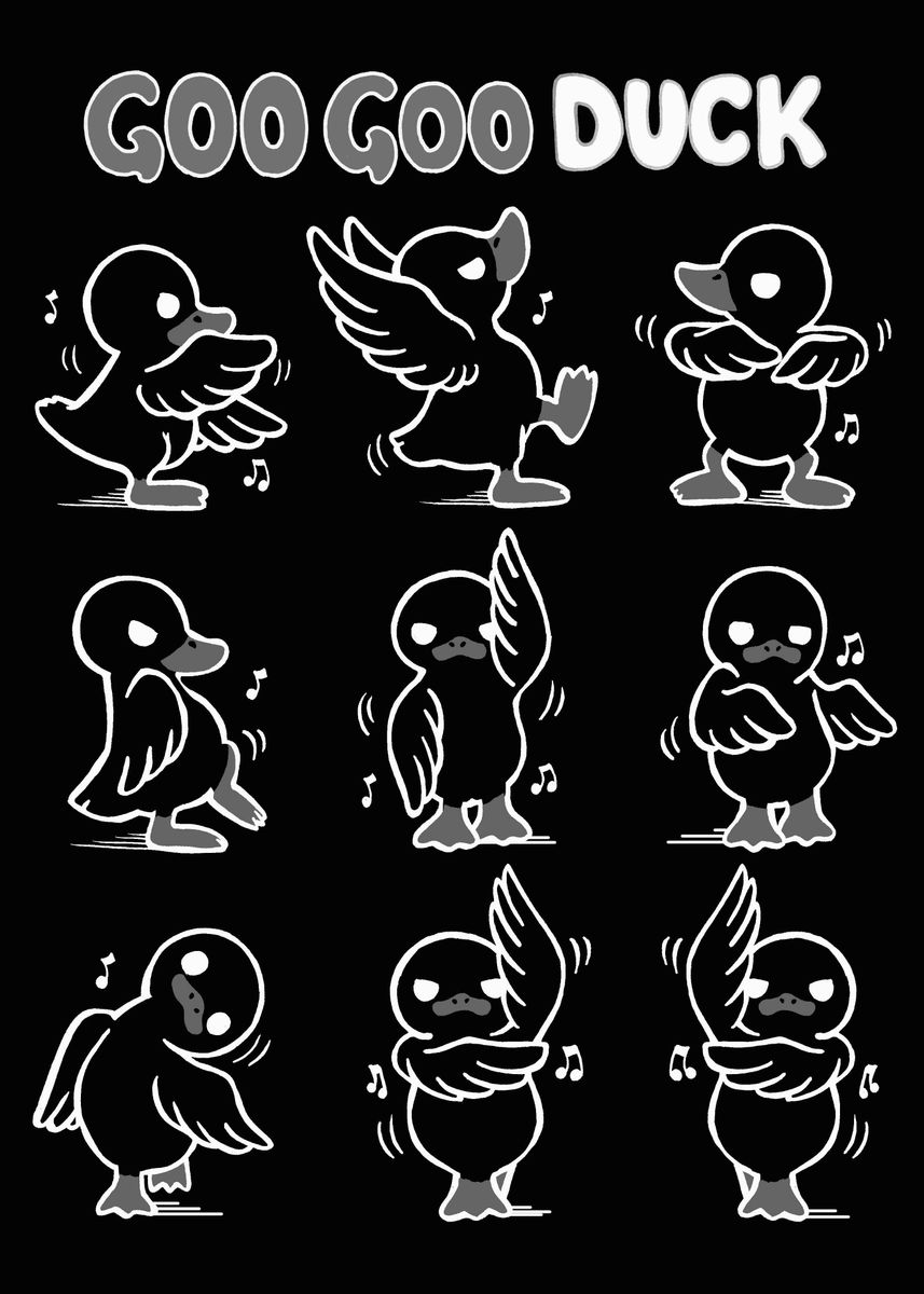 'Goo Goo Duck' Poster, picture, metal print, paint by Valentina Fabbri ...