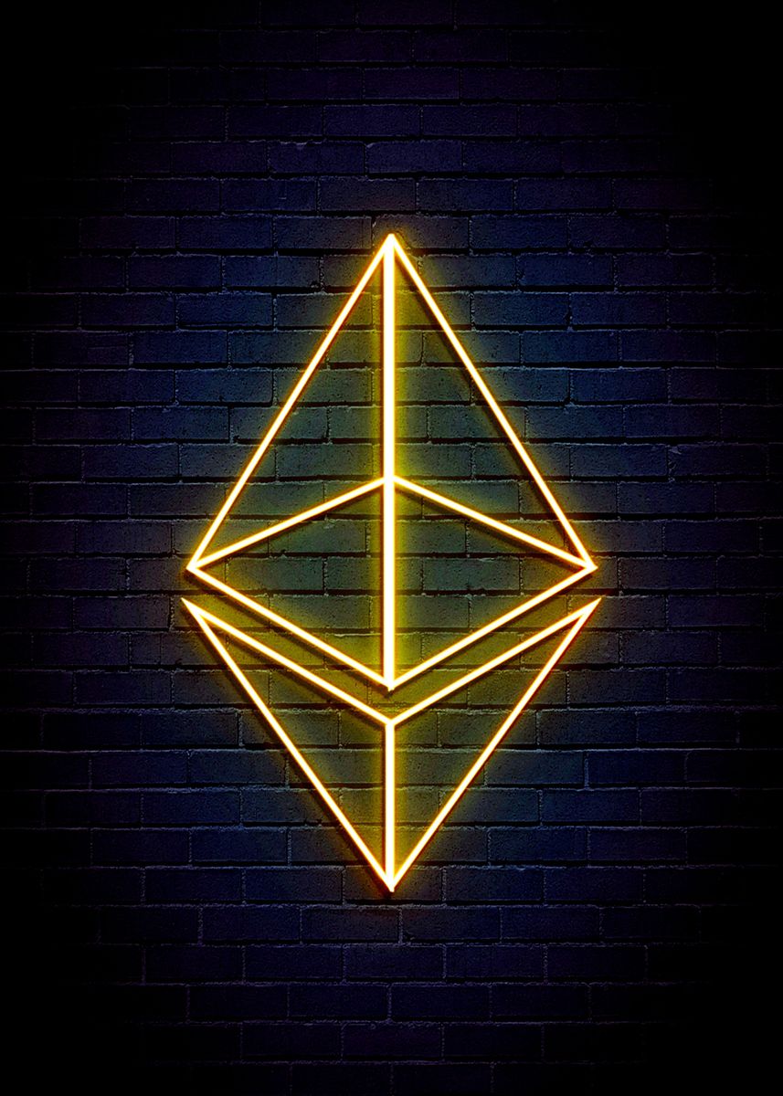 'ethereum' Poster, picture, metal print, paint by Mod Yof | Displate