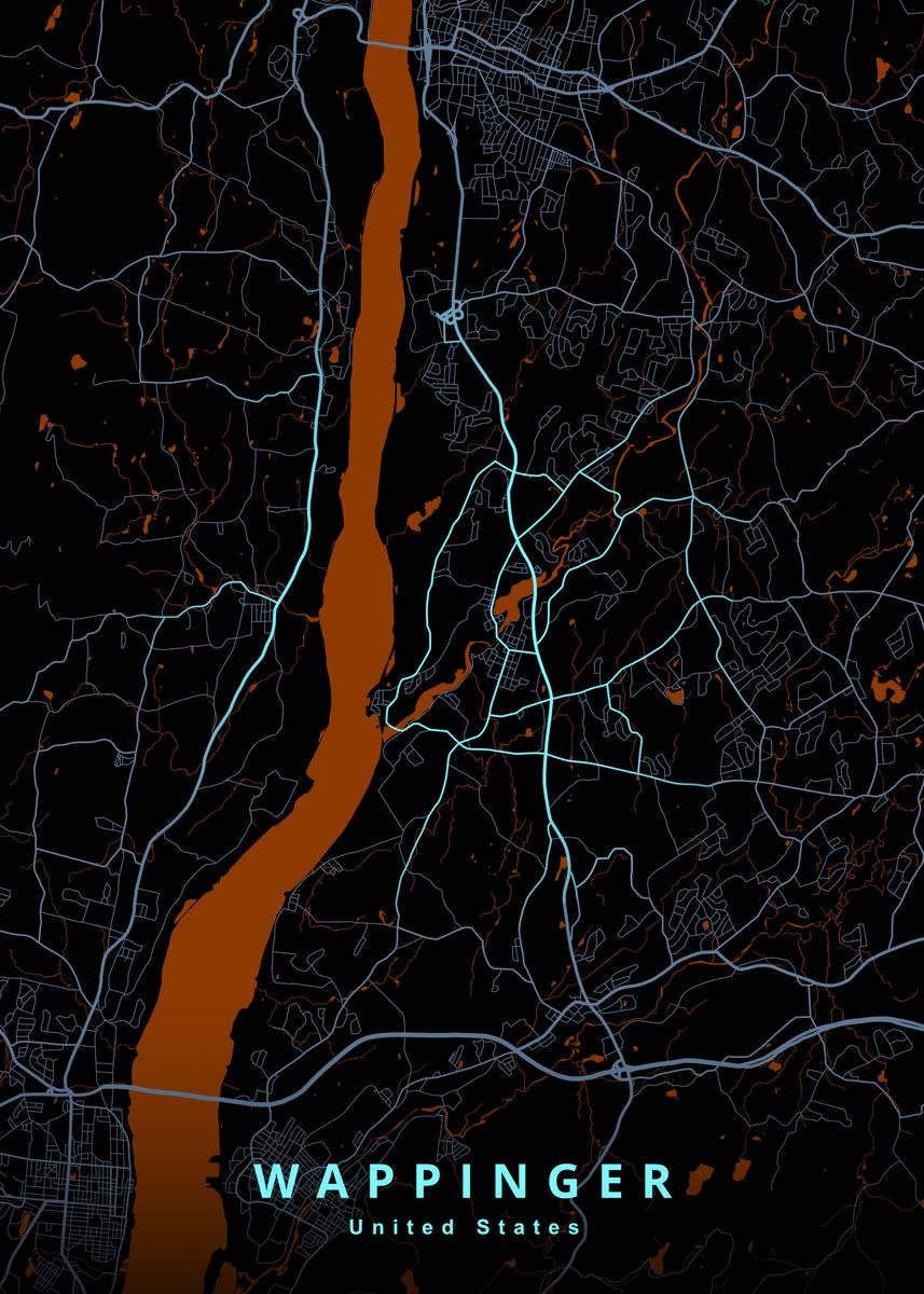 'Wappinger' Poster, picture, metal print, paint by Deeo | Displate