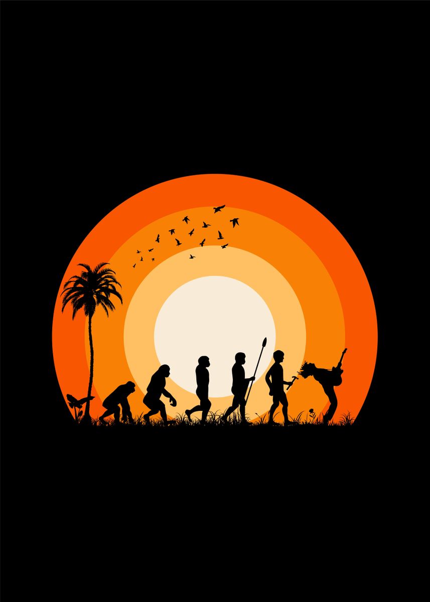 'evolution of rockstar' Poster, picture, metal print, paint by Greatest ...