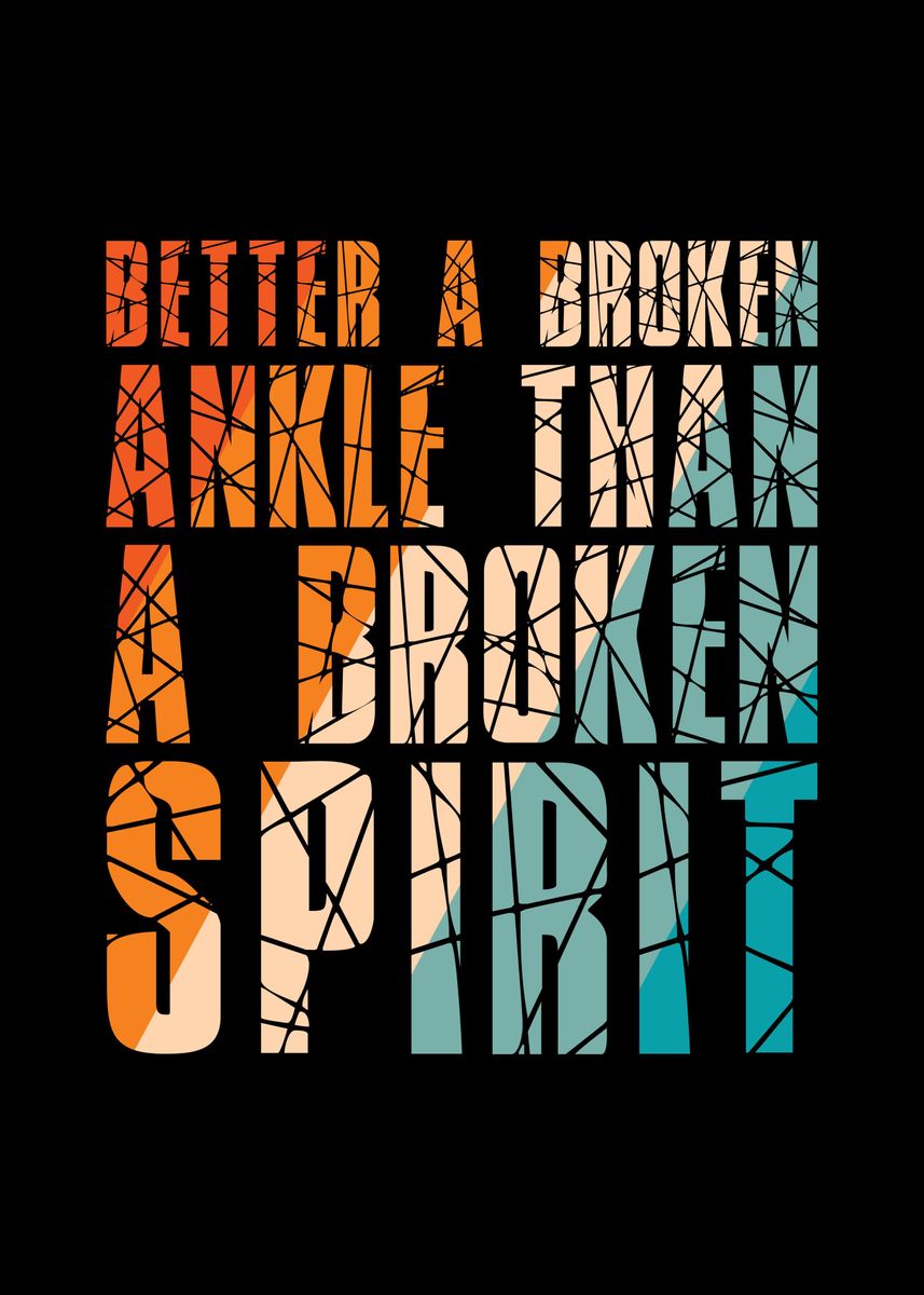 'Broken Ankle' Poster, picture, metal print, paint by Sebastian Wünsche ...