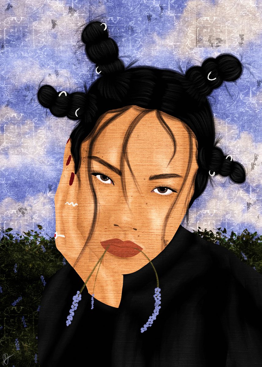 'Dai Lu An Unbothered Woman' Poster by odhara | Displate