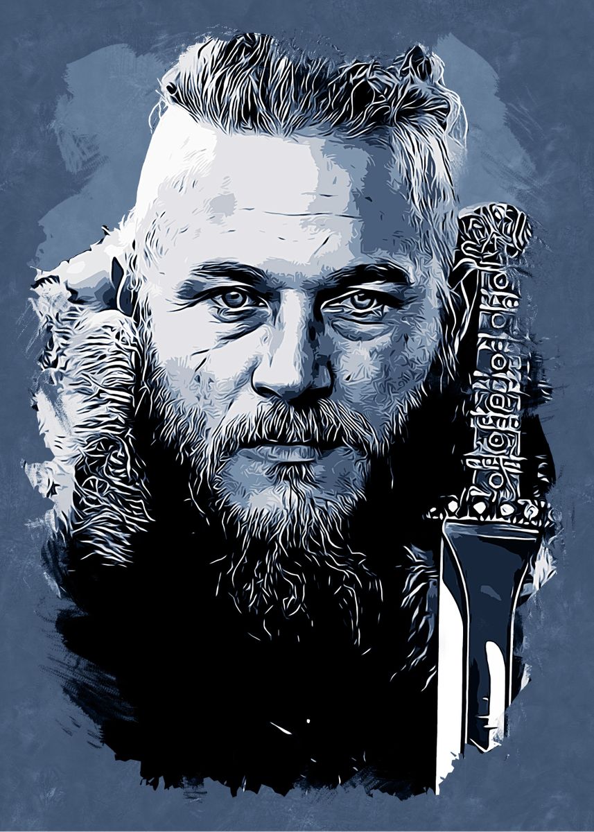 'Ragnar Lothbrok' Poster, picture, metal print, paint by Rizky Irawan ...