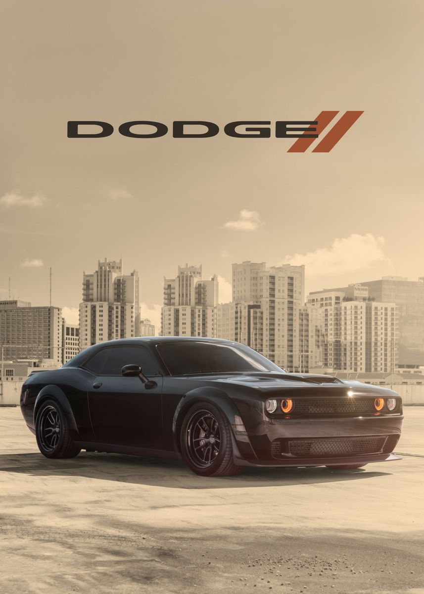 'Dodge Muscle Car' Poster, picture, metal print, paint by Magadire ...