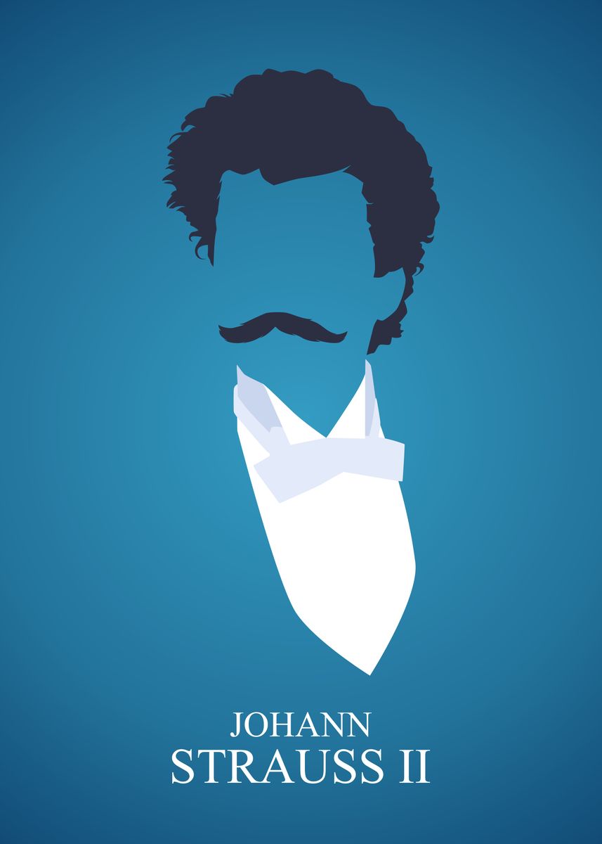 'Johann Strauss II' Poster, picture, metal print, paint by Wahyu Aji ...