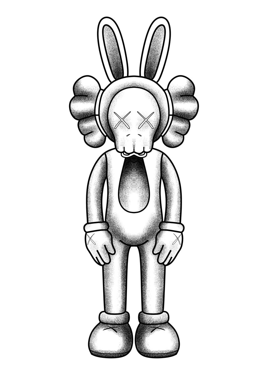 'kaws' Poster by Boon Edgar | Displate