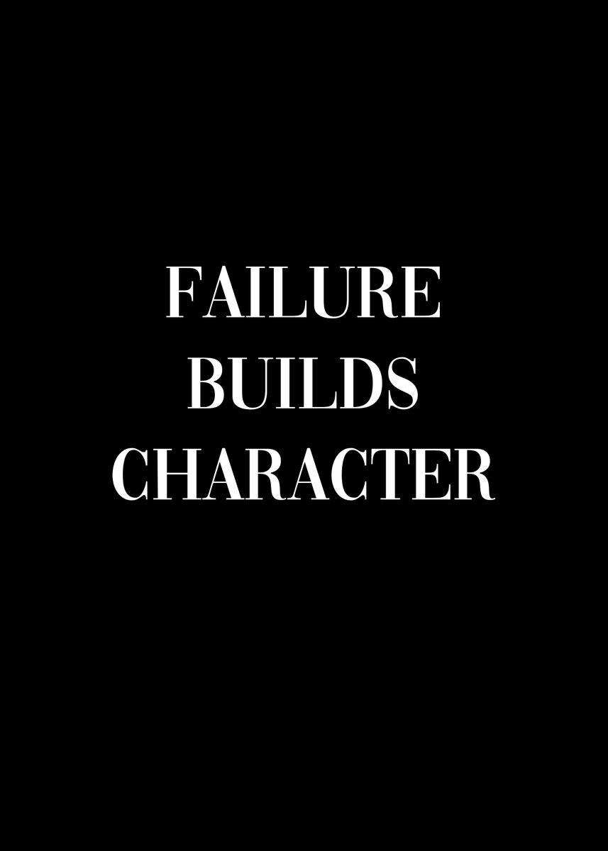 'Failure Success Character' Poster, picture, metal print, paint by ...