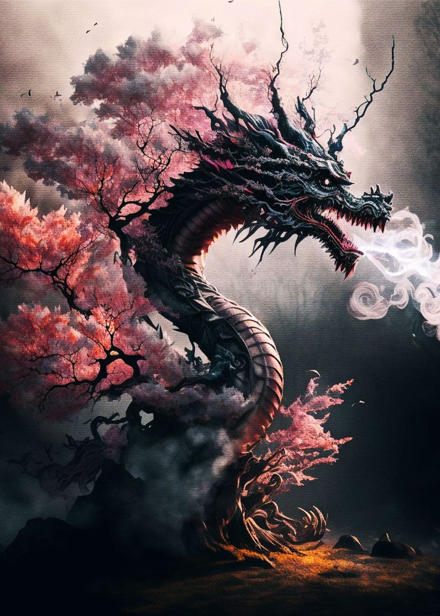 'Illustration of Dragon' Poster, picture, metal print, paint by Muh ...