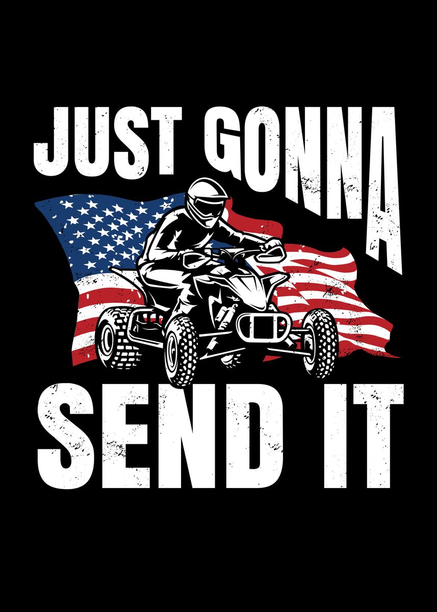 'Just gonna send It for all' Poster, picture, metal print, paint by ML ...