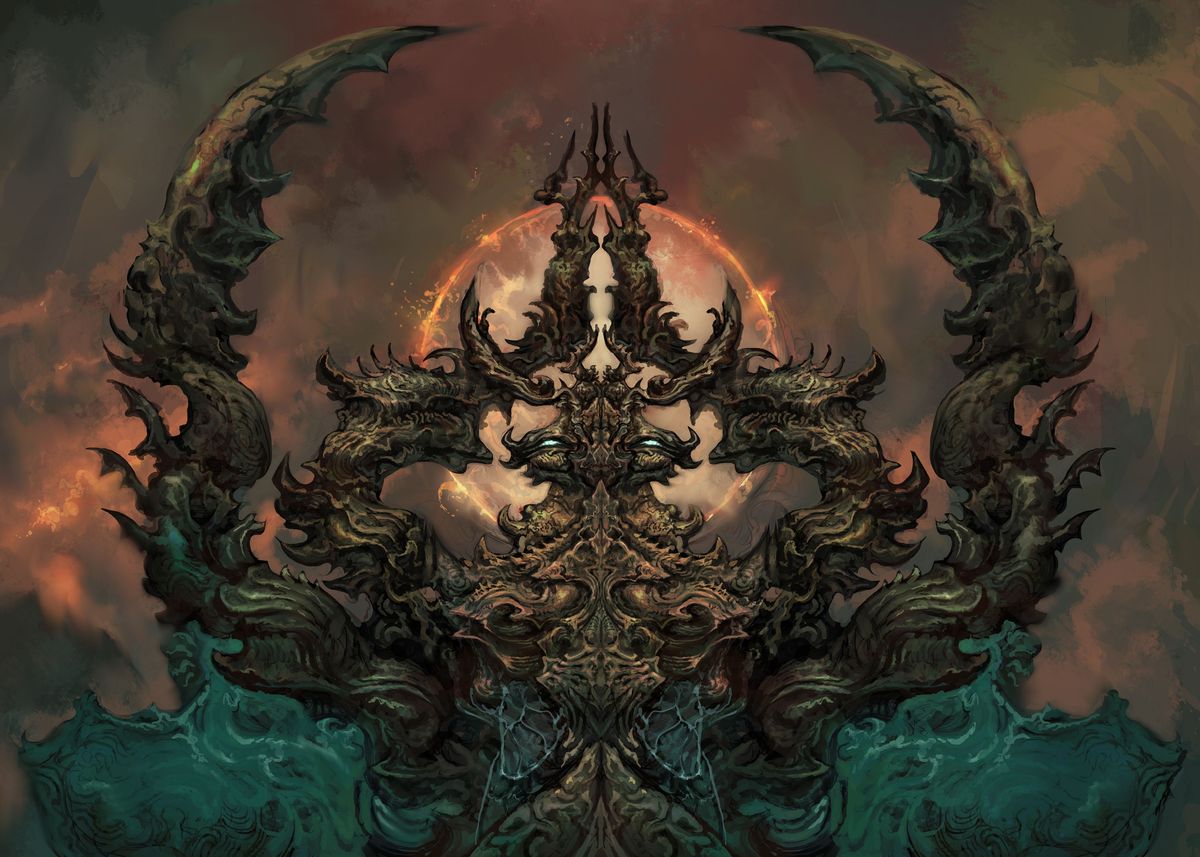 'Mantis God - Inscryption' Poster by Marcelo Orsi Blanco | Displate