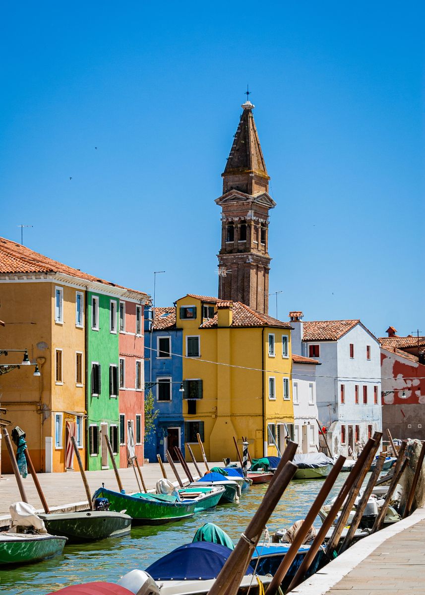 'Burano V' Poster, picture, metal print, paint by Marco Moroni | Displate
