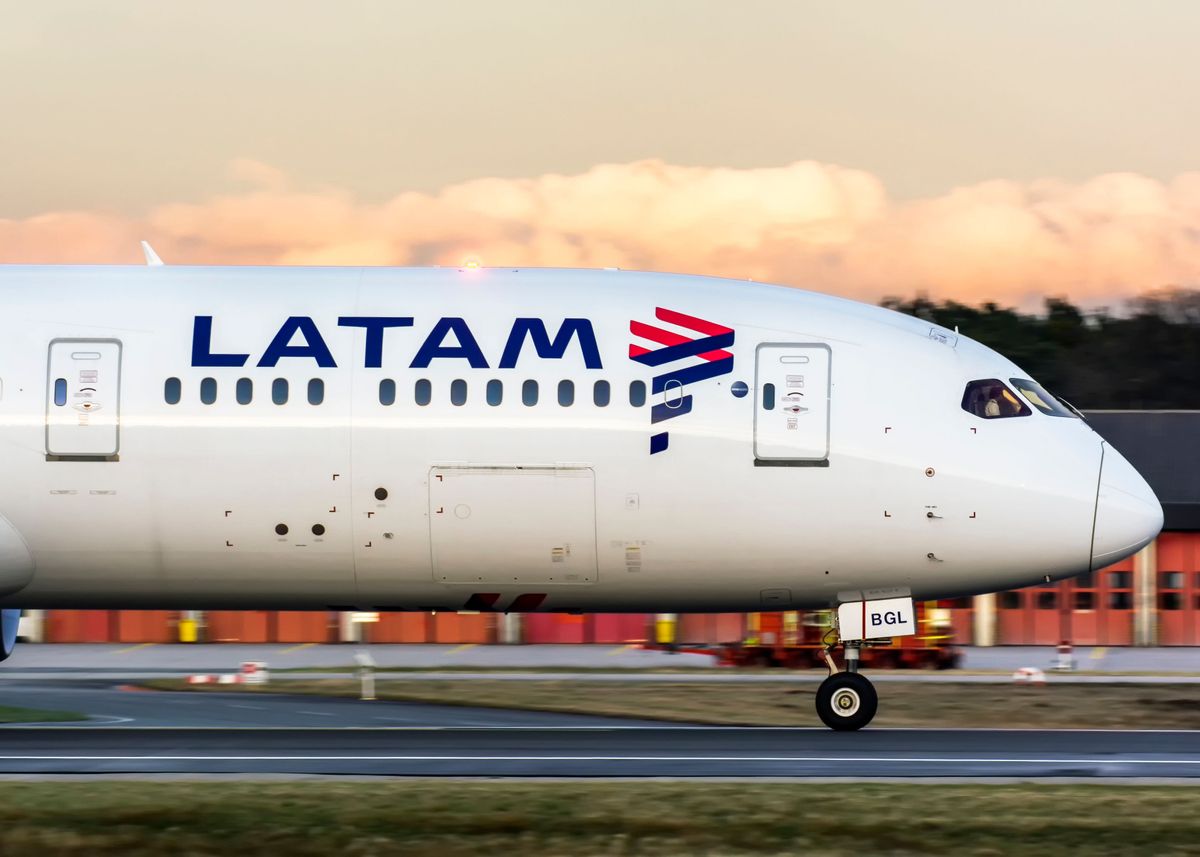 'LATAM Boeing 787' Poster by KarolPhotoworld | Displate