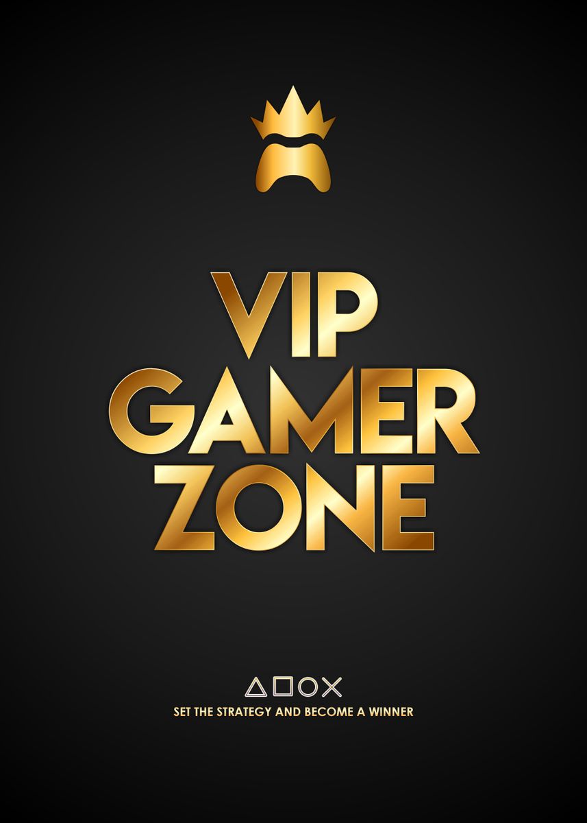 'VIP GAMER ZONE' Poster, picture, metal print, paint by yunur mawan ...