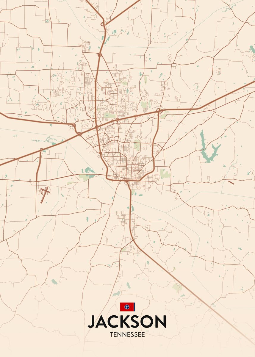 'Jackson TN' Poster by IMR Designs | Displate