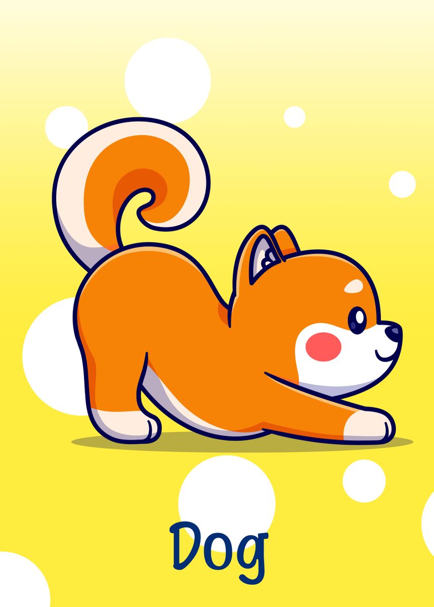 'Dog' Poster, picture, metal print, paint by tona Billi | Displate