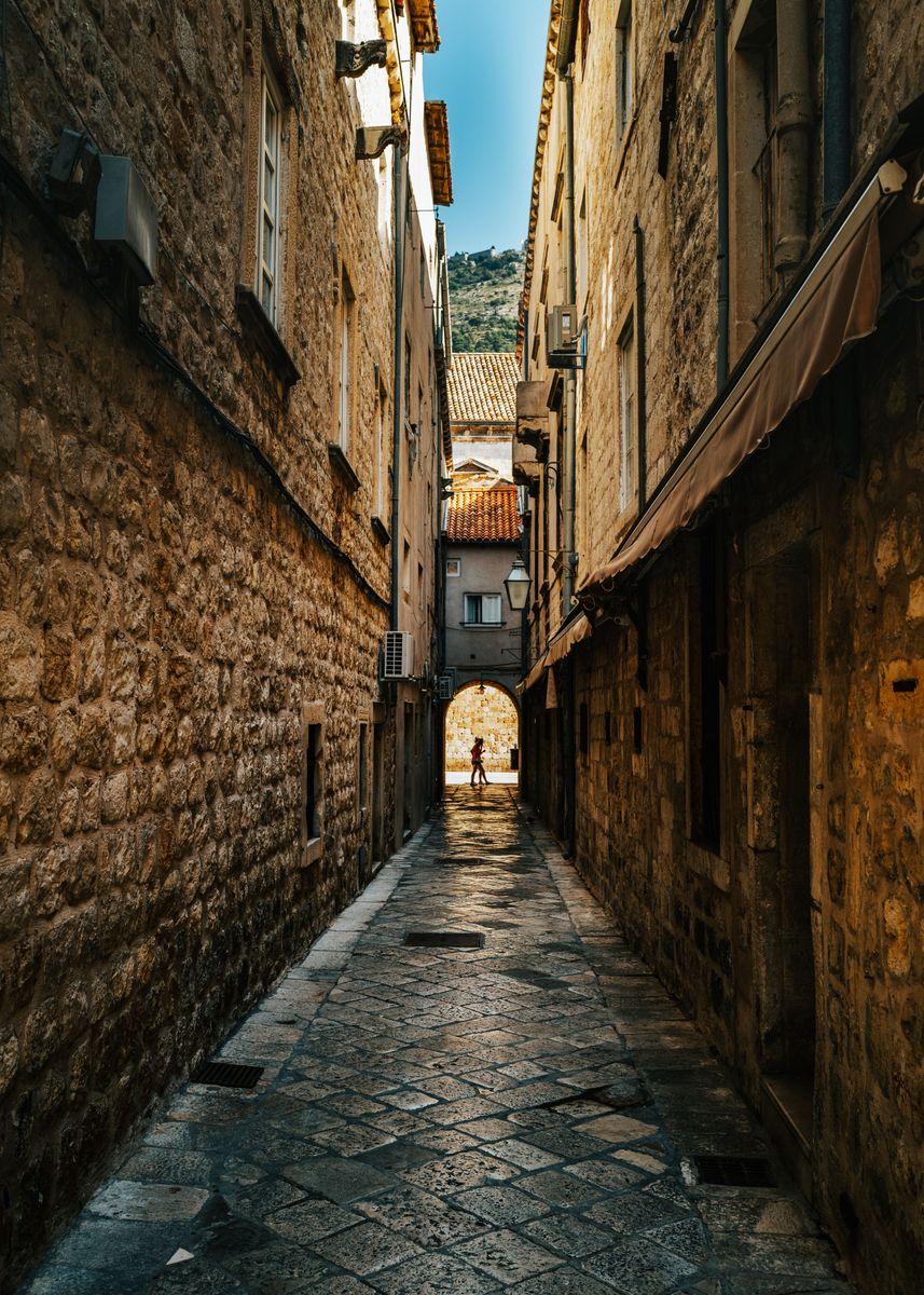 'Narrow Alleys of City' Poster by Stephen Bredenkamp | Displate