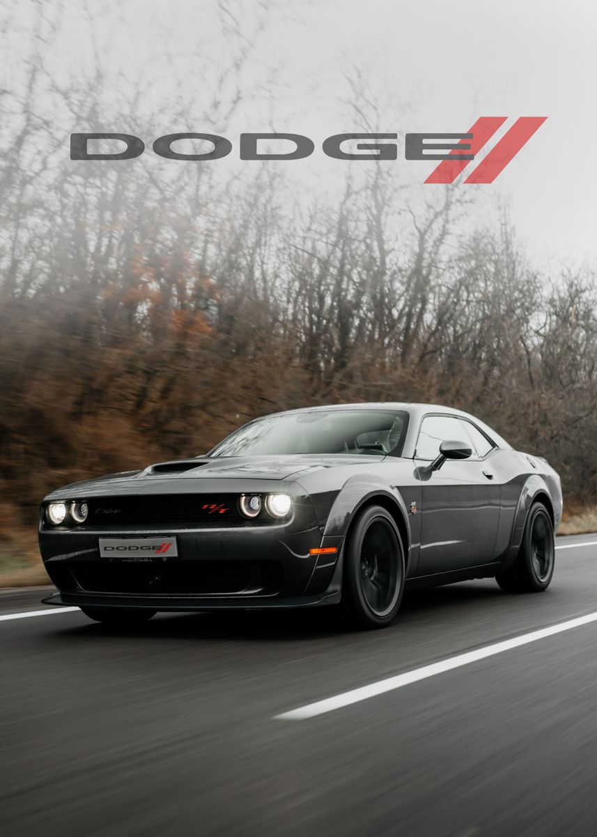 'Dodge SRT' Poster, picture, metal print, paint by Magadire | Displate